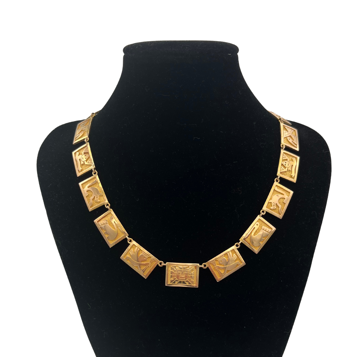 Antique 18k Yellow Gold Peruvian Animal Necklace– Daisy Exclusive