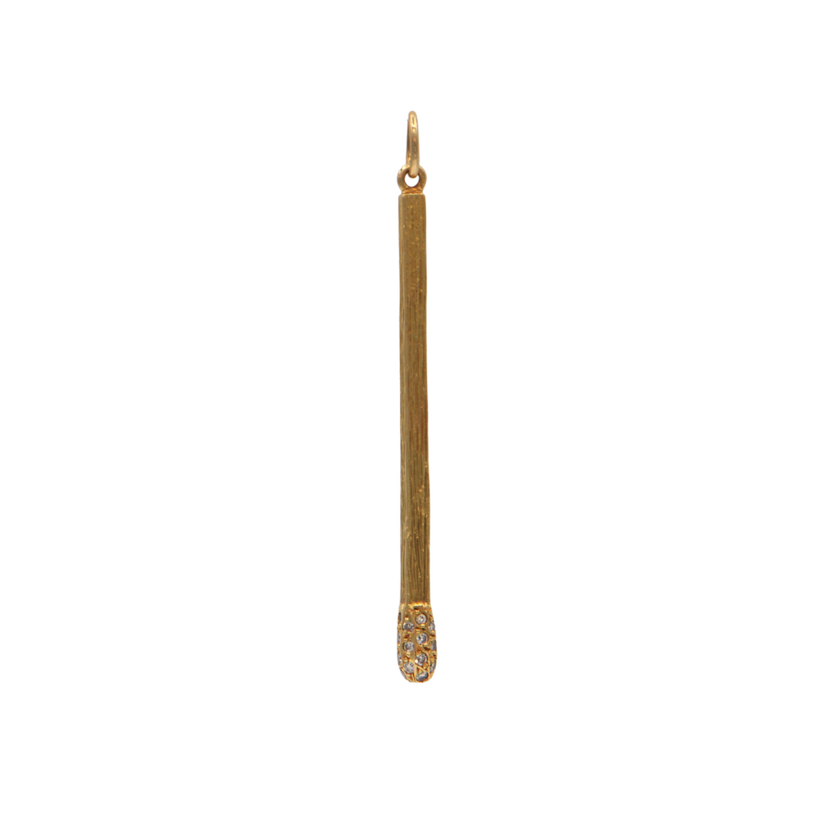 Diamond 18K Yellow Gold Matchstick Pendant– Daisy Exclusive