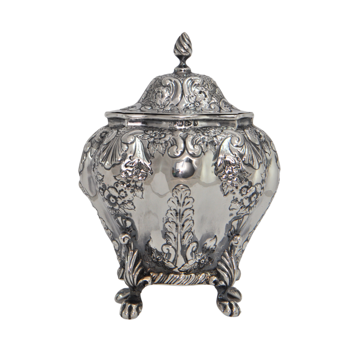 Antique English (Chester) Sterling Silver Sugar Box Dated 1896– Daisy ...