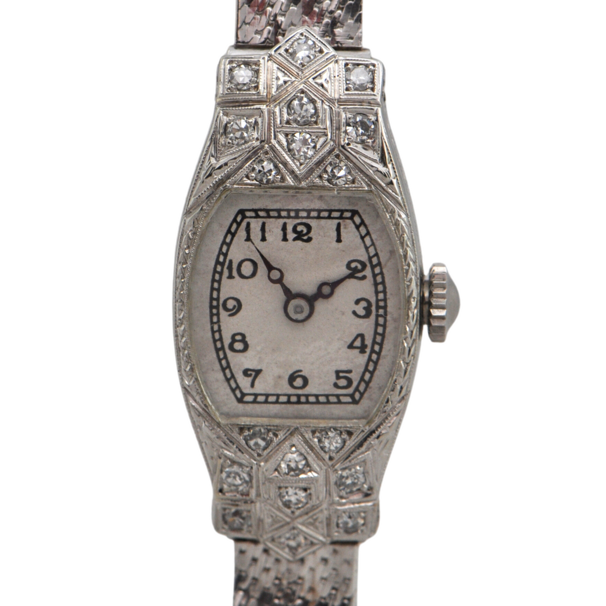Mid-Century French Ladies Diamond 18K Gold Dinner Watch - Rolex Moveme ...