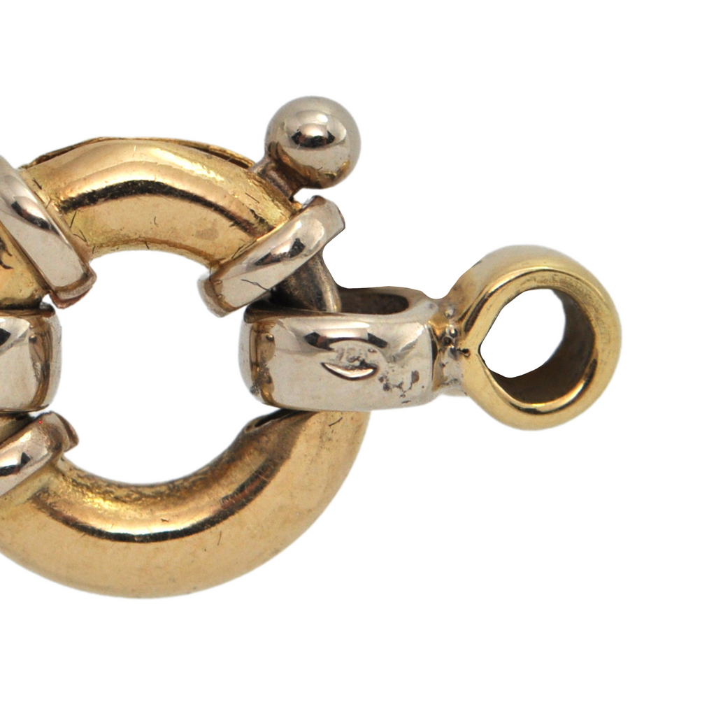 Vintage 18k two-toned 18K Gold Spring Ring Clasp – Daisy Exclusive