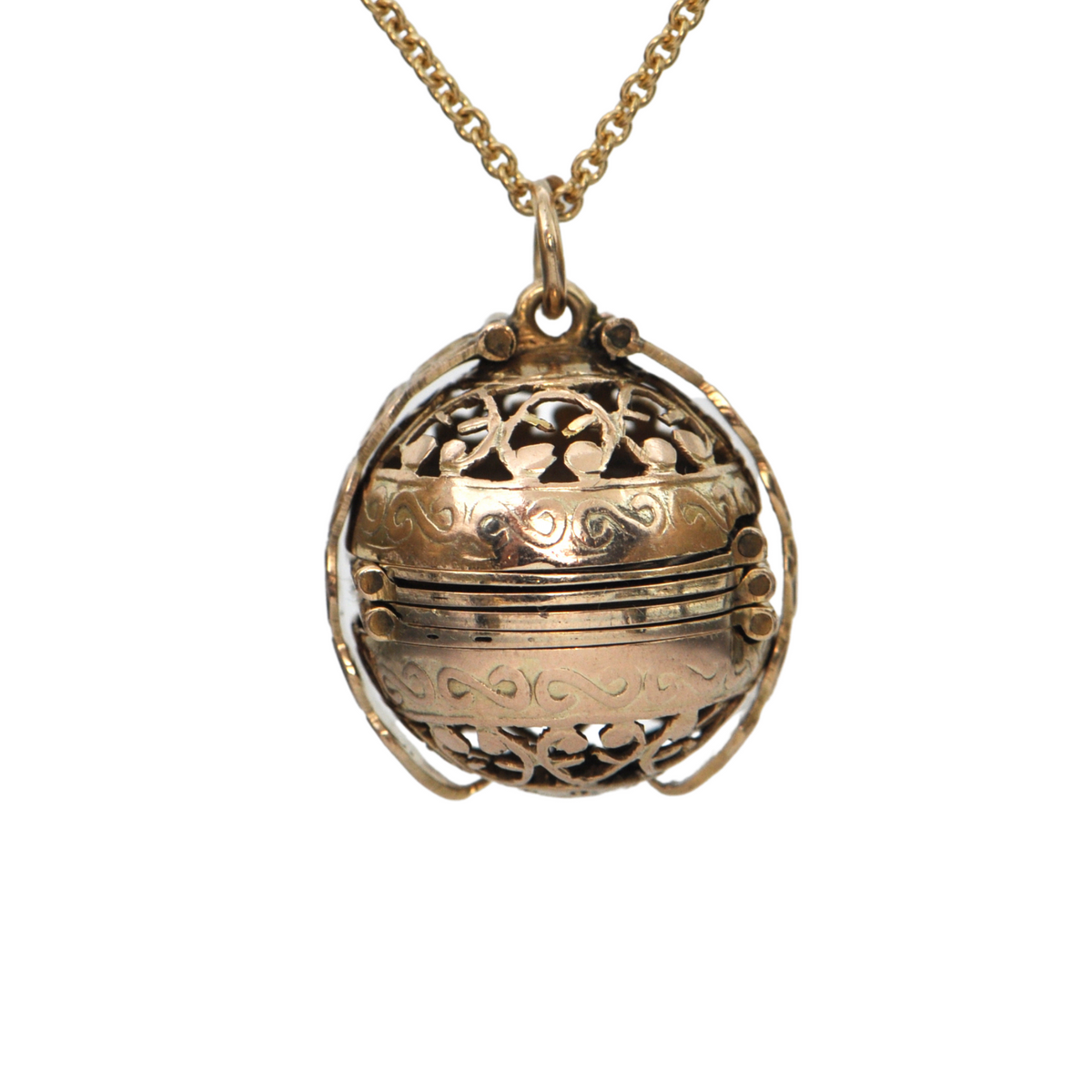 Vintage 14K Gold Orb Locket C.1930's– Daisy Exclusive